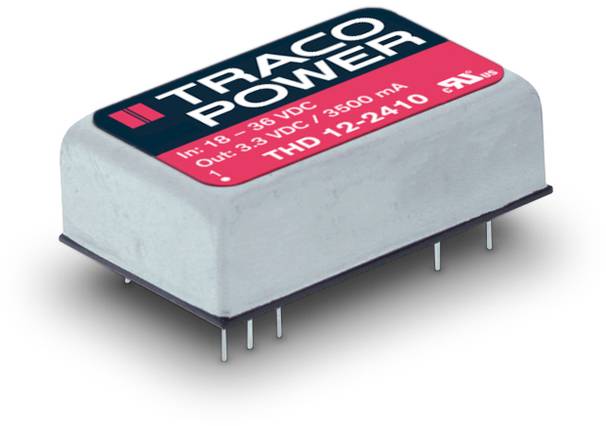 TracoPower THD 12-2422 DC/DC napajanje – ispravljac za stampanu plocu 24 V/DC 12 V/DC, -12 V/DC 500 mA 12 W Broj izlaza: 2 x.