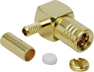 Tru Components TC-2520069 SMB konektor ugaoni zenski konektor 50 Ohm 100 kom