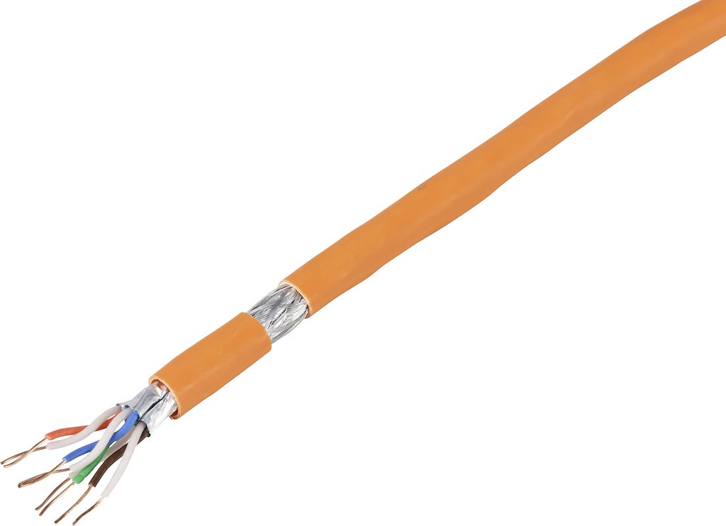 Tru Components TC-8400860 mrezni kabl CAT 7 S/FTP 4 * 2 * 0,24 mm 2 narandzasti 305 m