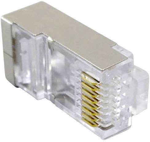 Tru Components TC-2525009 ravni muski konektor broj pinova 8 prozirni 100 kom