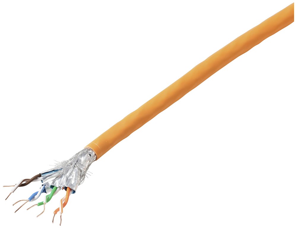 Tru Components TC-11008832 mrezni kabl CAT 7 S/FTP 4 * 2 * 0,24 mm 2 CPR-Dca sertifikovan narandzasti 100 m