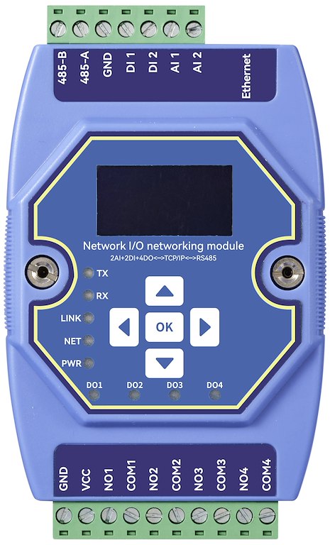 Tru Components TC-ME31-AAA*2240 interfejs modul Modbus-RTU, Modbus-TCP, Modbus Gatevai, DI/O, analogni, RJ-45, RS-485 broj ulaza: 4 * broj izlaza: 4 * 12 V/DC, 24 V/DC