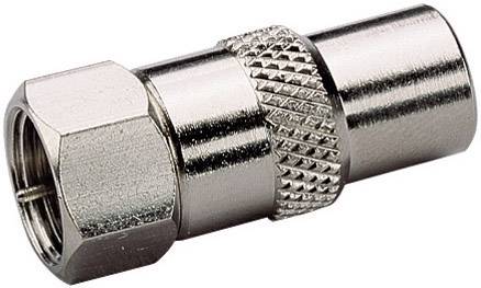 Tru Components TC-2520003 F-koaksijalni adapter Prikljucci: F-utikac, IEC koaksijalni utikac 100 kom