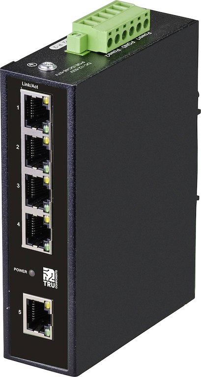 Tru Components industrijski Ethernet prekidac 1+4 porta 10 / 100 MBit/s