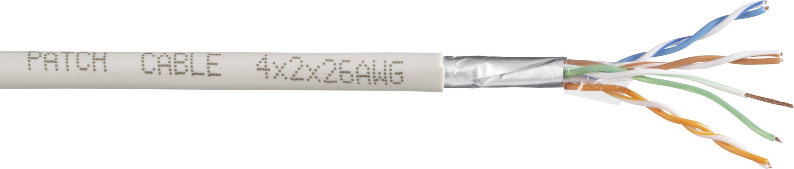 Mrezni kabl CAT 6 SF/UTP 4 * 2 * 0,27 mm beli Tru Components 1570250 100 m