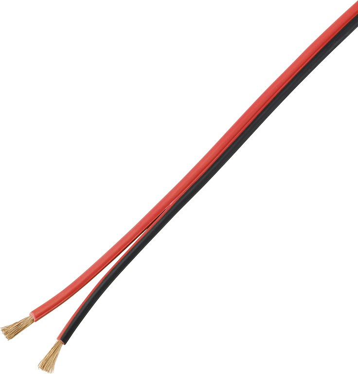 Tru Components TC-9202508 kabl za zvucnik 2 * 2,50 mm 2 crno-crveni 100 m