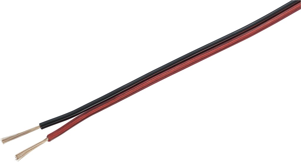 Tru Components 1565746 kabl za zvucnik 2 * 0,80 mm 2 crvena, crna 100 m