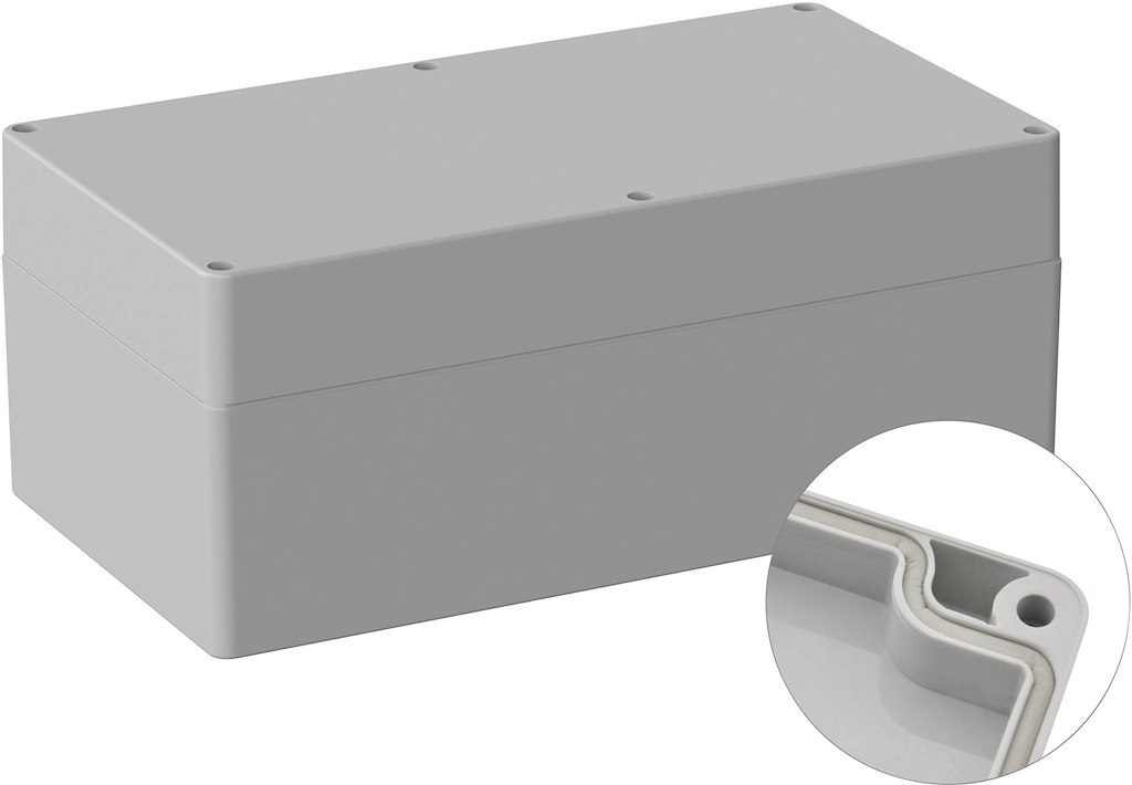 Tru Components TC-9065584 spoljno kuciste polikarbonat sivo-bela (RAL 7035)