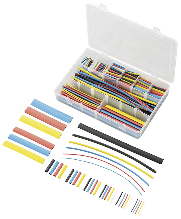 Asortiman termoskupljajucih cevi, odnos skupljanja: 2:1 Tru Components 1565076 SUHT564-K18 1 set