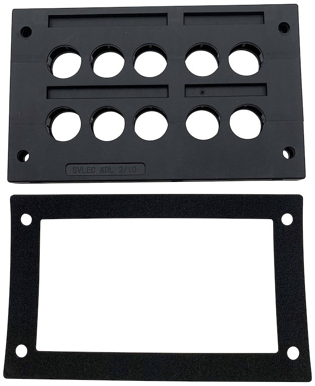 Tru Components TC-KDL 2/10 sina za upravljanje kablovima Stezaljka fi (maks.) 16 mm PA crna