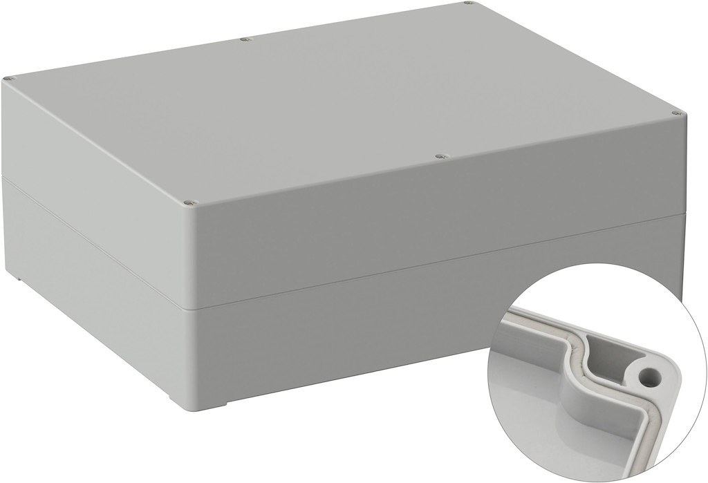 Tru Components TC-9065728 industrijsko kuciste ABS sivo-belo (RAL 7035)