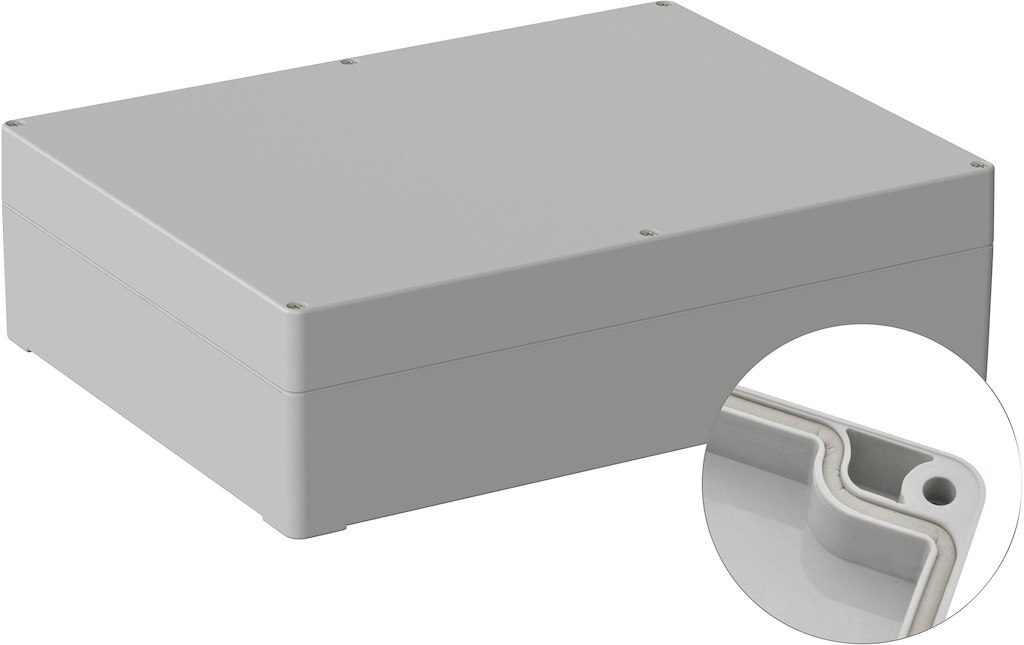 Tru Components TC-9065572 spoljasnje kuciste polikarbonat sivo-belo (RAL 7035)