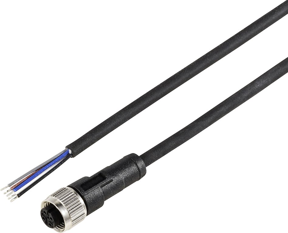 Tru Components TC-12833152 prikljucni kabl senzora/aktivatora M12 ravni zenski konektor 10 m broj polova: 5