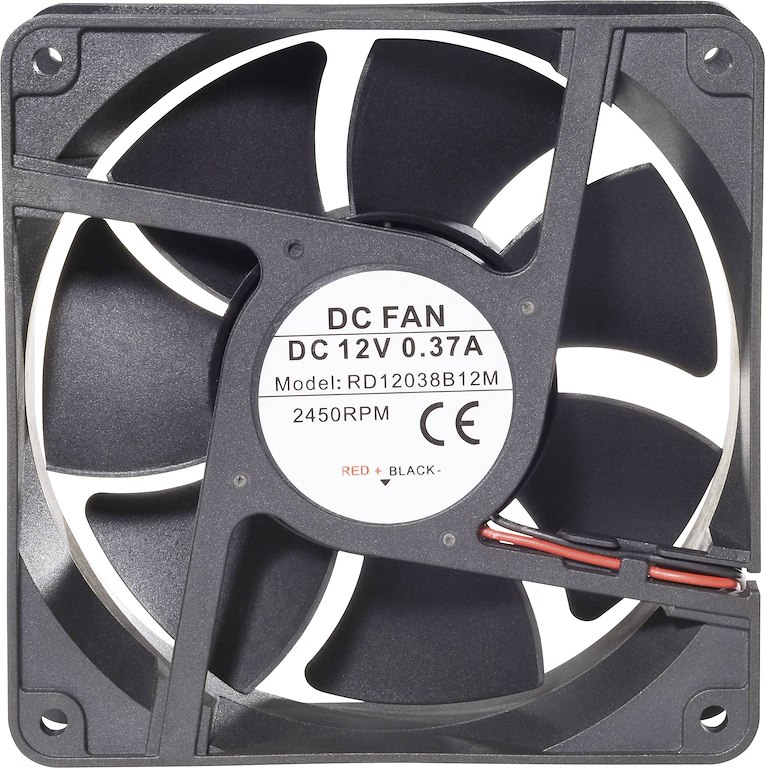 Tru Components RD12038B12L1 aksijalni ventilator 12 V/DC 111 m?/h (D * S * V) 120 * 120 * 38 mm