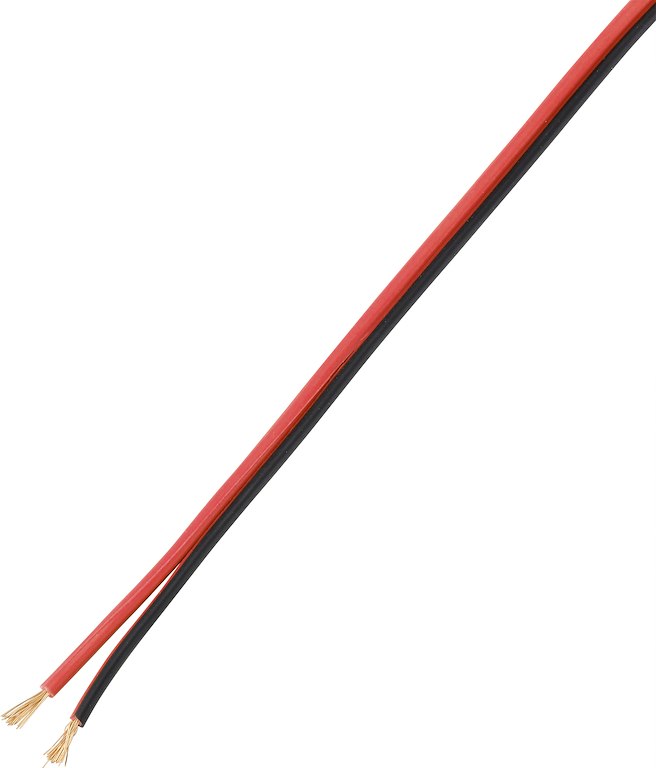 Tru Components TC-9202504 kabl za zvucnik 2 * 0,75 mm 2 crno-crveni 100 m