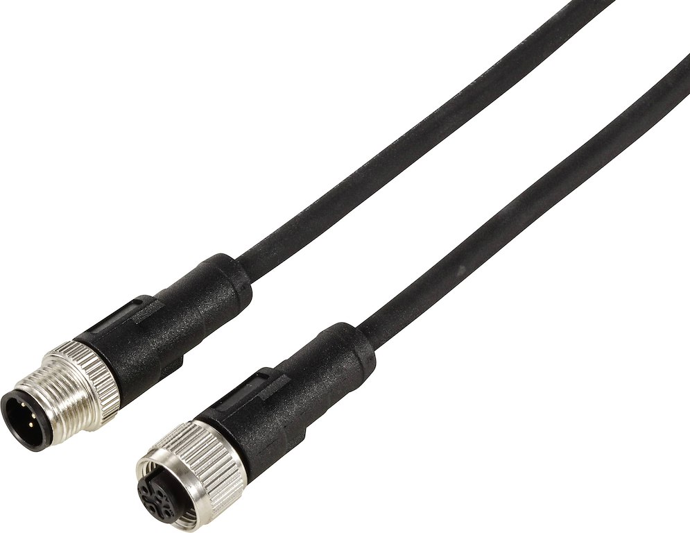 Tru Components TC-12833004 produzetak kabla za senzor/aktivator M12 pravi utikac na ravnu spojnicu 5 m broj polova: 5
