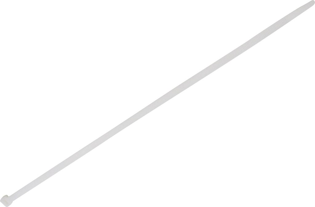 Vezica 700 mm bela, toplotno stabilna, otporna na kiseline Tru Components 1578099 100 komada
