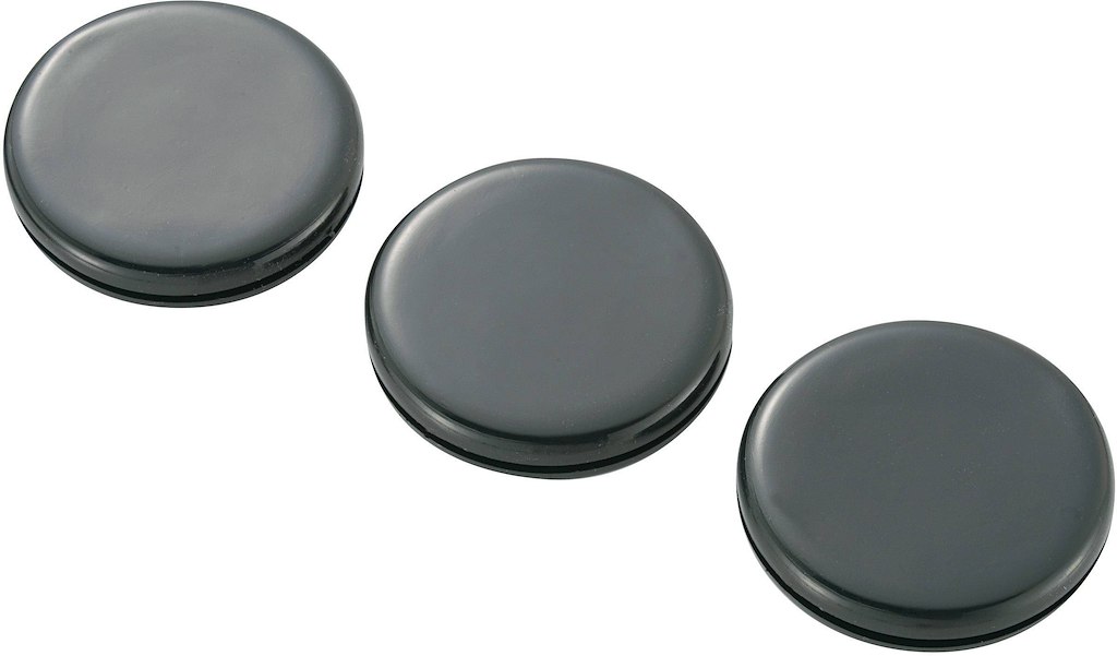 Tru Components TC-GMCKR-3225203 kablovska uvodnica zatvorena Stezaljka fi (maks.) 25 mm cvrstoca ploce (maks.) 1,5 mm PVC crna 100 kom