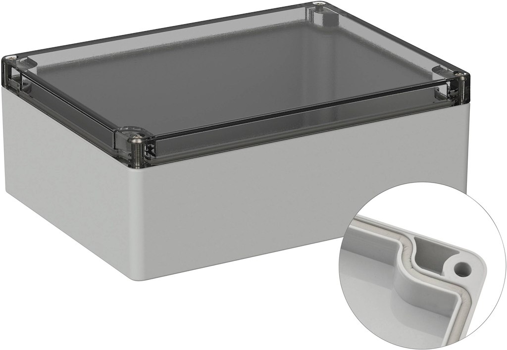 Tru Components TC-9065492 spoljno kuciste polikarbonat sivo-bela (RAL 7035)