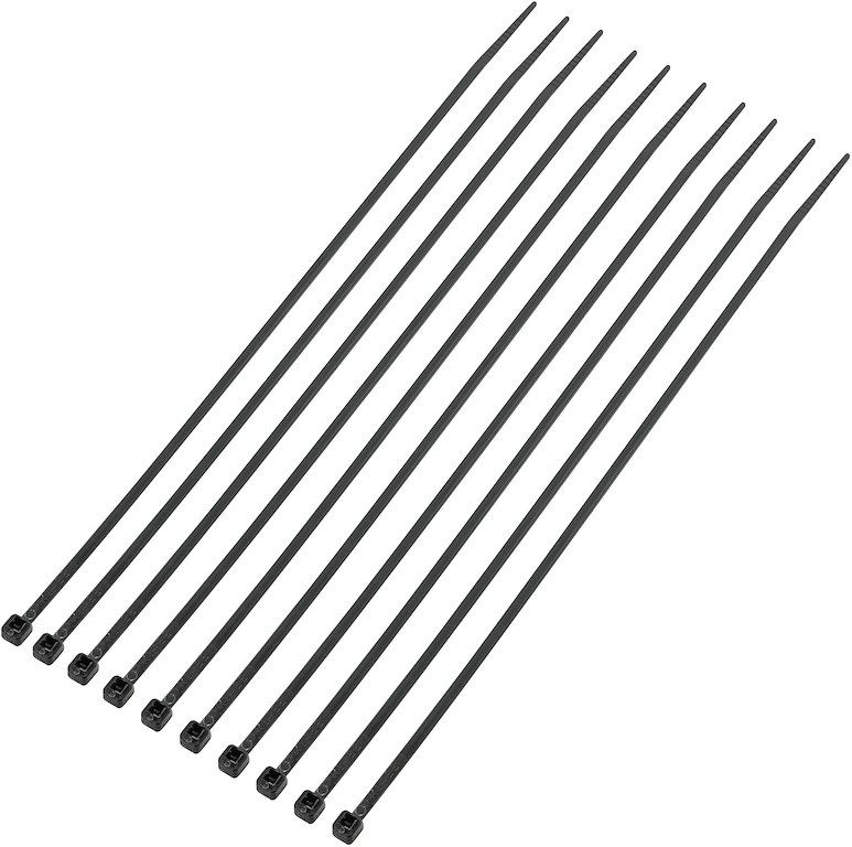 Vezica 200 mm crna, UV-stabilna Tru Components 1592869 TC-CV200MKBK203