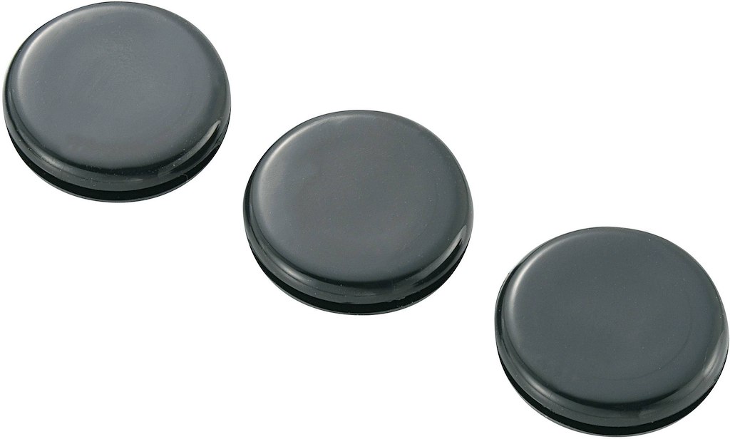 Tru Components TC-GMCKR-2015203 kablovska uvodnica zatvorena Stezaljka fi (maks.) 15,5 mm cvrstoca ploce (maks.) 1,7 mm PVC crna 100 kom