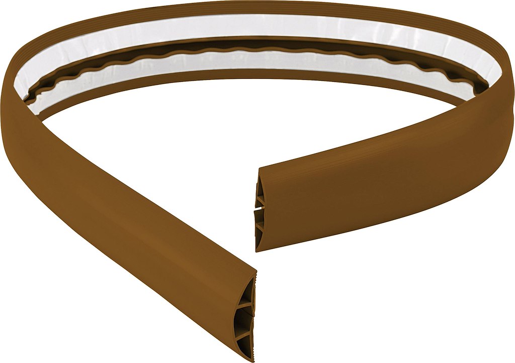 Tru Components Kablovski most kanalice 1570429 PVC braon Kanali (broj): 1 1800 mm1,8 m