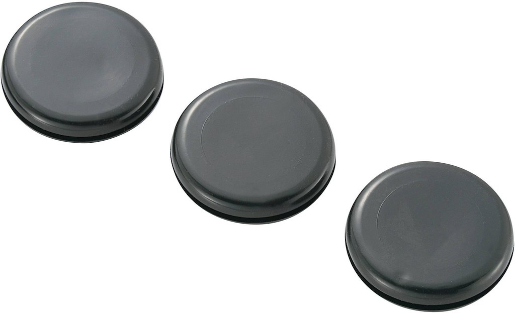 Tru Components TC-GMCKR-2518203 kablovska uvodnica zatvorena Stezaljka fi (maks.) 18,9 mm Jacina ploce (maks.) 1,5 mm PVC crna 100 kom