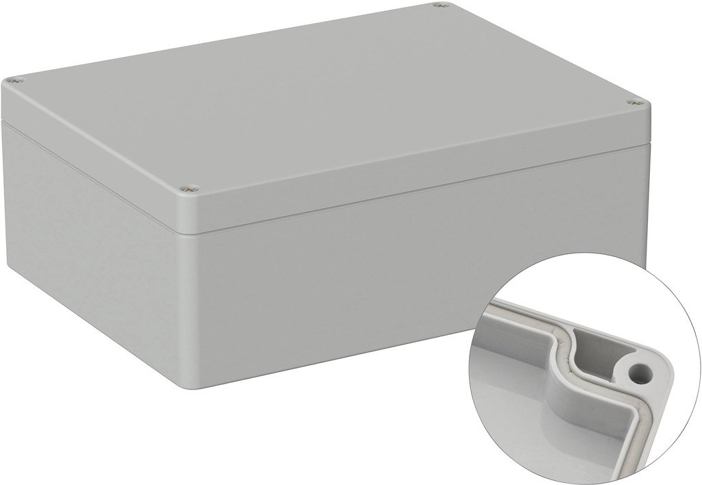 Tru Components TC-9065488 spoljno kuciste polikarbonat sivo-bela (RAL 7035)