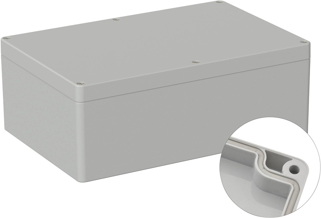 Tru Components TC-9065688 industrijsko kuciste ABS sivo-belo (RAL 7035)