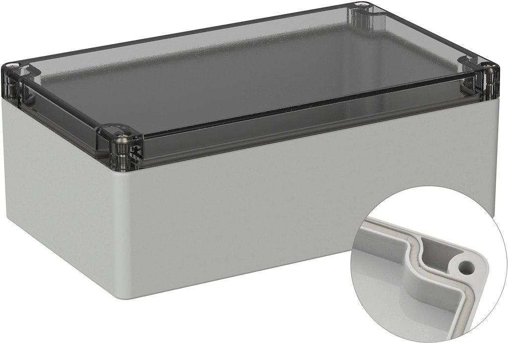 Tru Components TC-9065484 spoljasnje kuciste polikarbonat sivo-bela (RAL 7035)