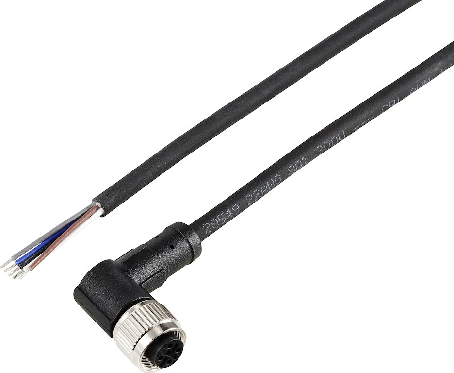 Tru Components TC-12833160 prikljucni kabl senzora/aktivatora M12 ugaoni zenski konektor 5 m broj polova: 5