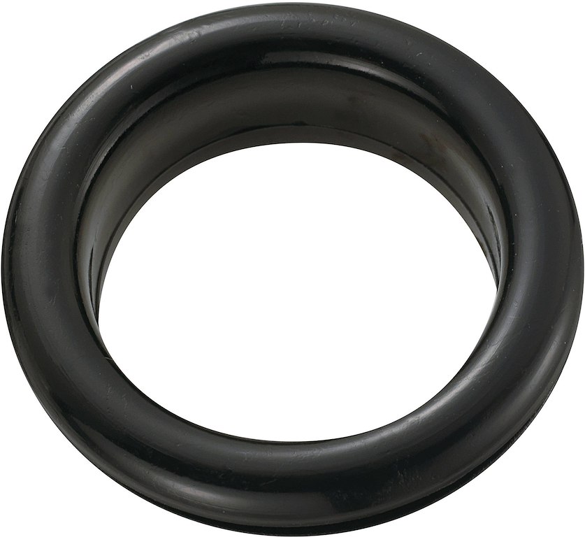 Tru Components TC-GEKR-2621203 caura za kablove otvorena Stezaljka fi (maks.) 20,8 mm cvrstoca ploce (maks.) 2,4 mm PVC crna 100 kom