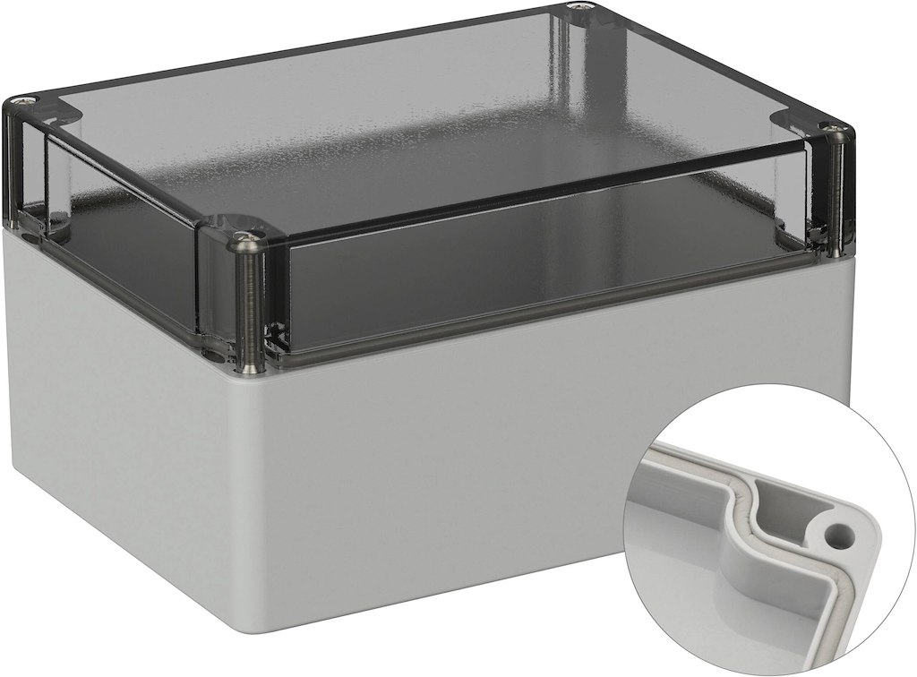 Tru Components TC-9065536 spoljasnje kuciste polikarbonat sivo-belo (RAL 7035)