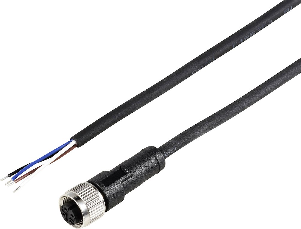 Tru Components TC-12833120 prikljucni kabl senzora/aktivatora M12 ravni zenski konektor 5 m broj polova: 4