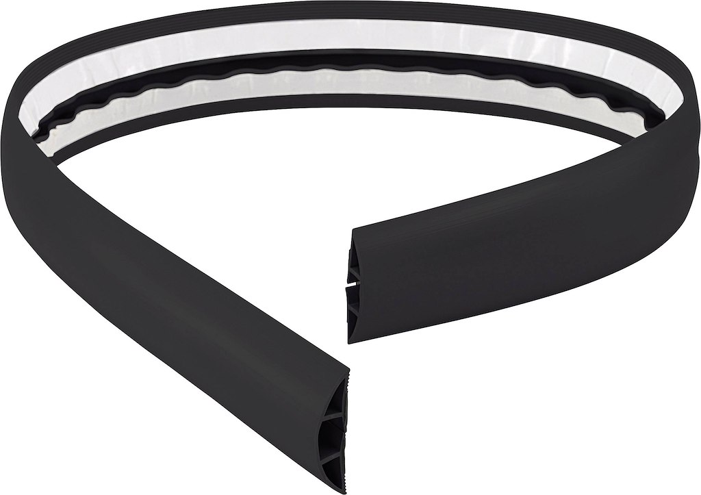 Tru Components Kablovski most kanalice 1570428 PVC crni Kanali (broj): 1 1800 mm1,8 m