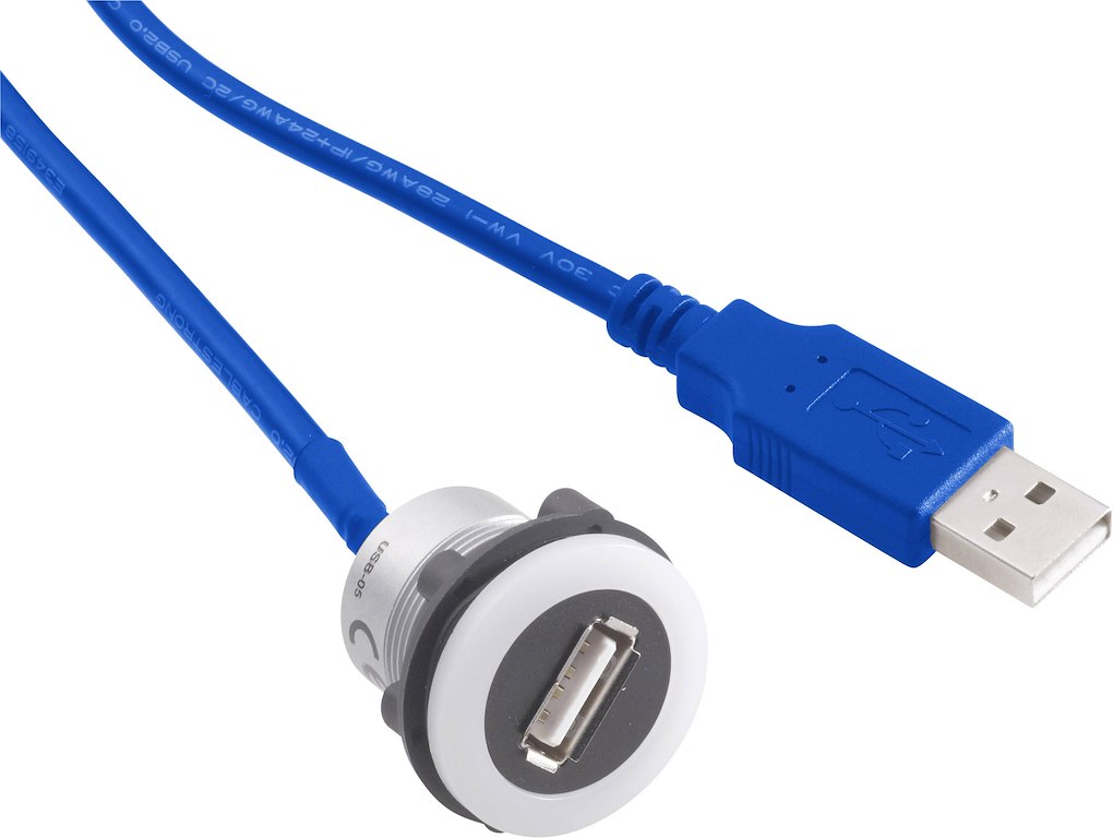 TRU Components USB-12-BK USB konektor USB 3.0 ženski, ugradni