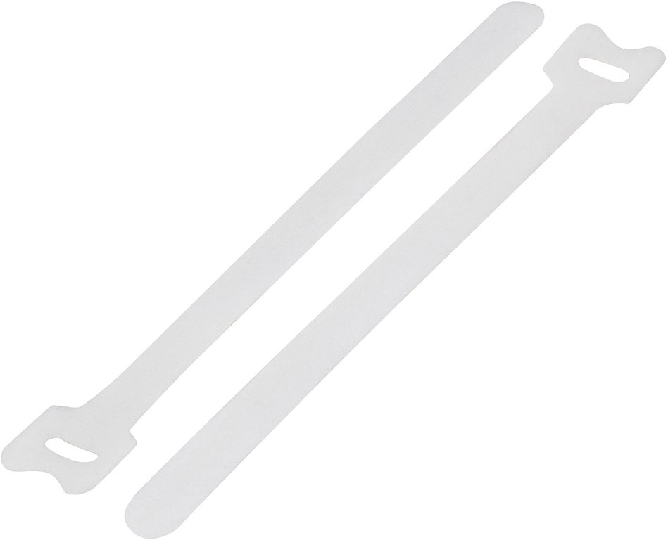 Tru Components TC-12355380 Velcro vezica za obmotavanje i mekana vunena tkanina (D*s) 240 mm * 16 mm bela 20 komada