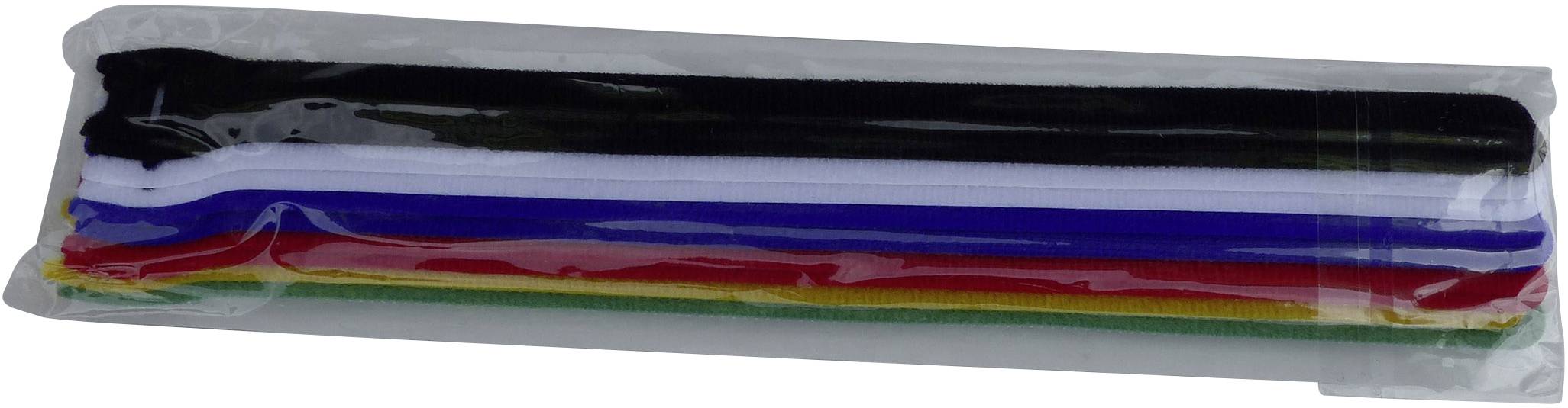 Tru Components 804-06-Bag Velcro vezica za kablove za obmotavanje i meku vunenu tkaninu (D*s) 250 mm * 13 mm sareno 10 komada