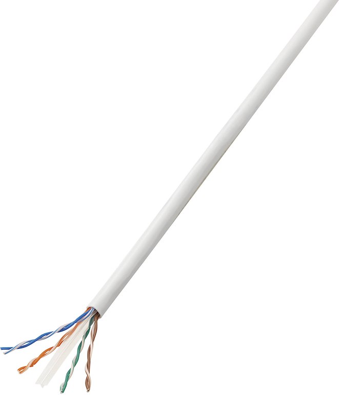 Mrezni kabl CAT 6 U/UTP 4 * 2 * 0,27 mm 2 beli Tru Components 609039 25 m