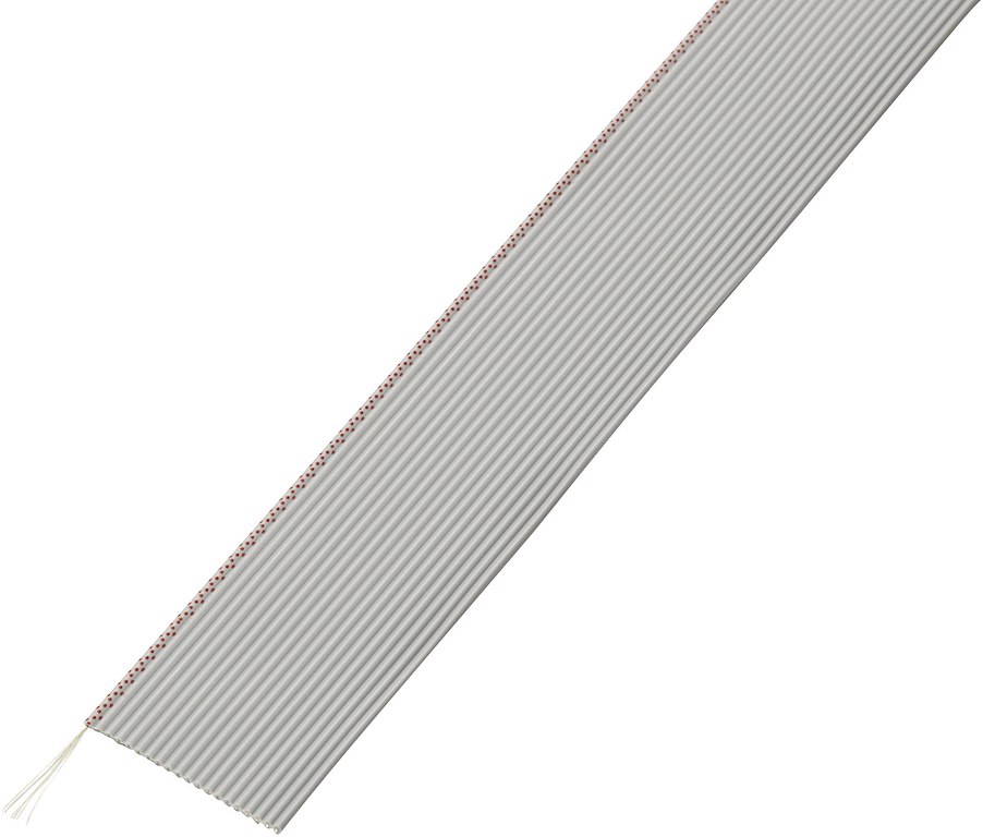 Tru Components 1567187 Flat kablovi Osnovna mreza: 1,27 mm 20 * 0,035 mm 2 siva 30,5 m