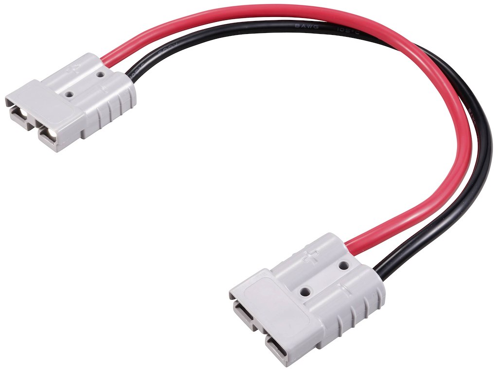 Tru Components TC-12195676 Produzetak terminala baterije visoke struje 300 mm 600 V 50 A crna, crvena
