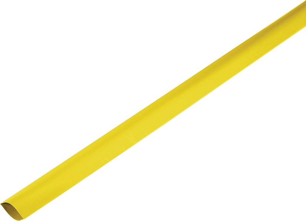 Tru Components 1225483 termoskupljajuca cev bez lepka zuta 100 mm 50 mm Odnos skupljanja: 2:1 1m