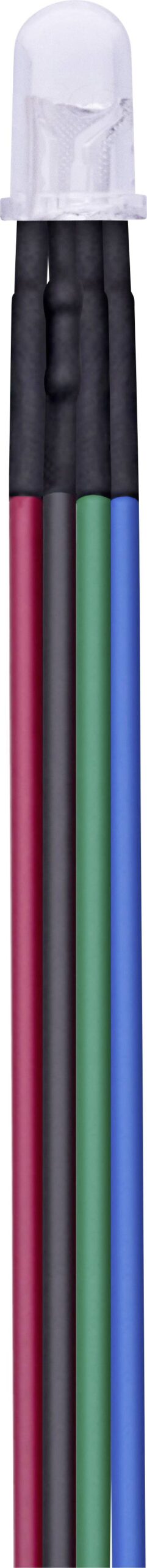 Tru Components T1810O093 LED komplet crveno-zuto-plavi okrugli 3 mm 1000 mcd, 4000 mcd, 2000 mcd 30 25 kom