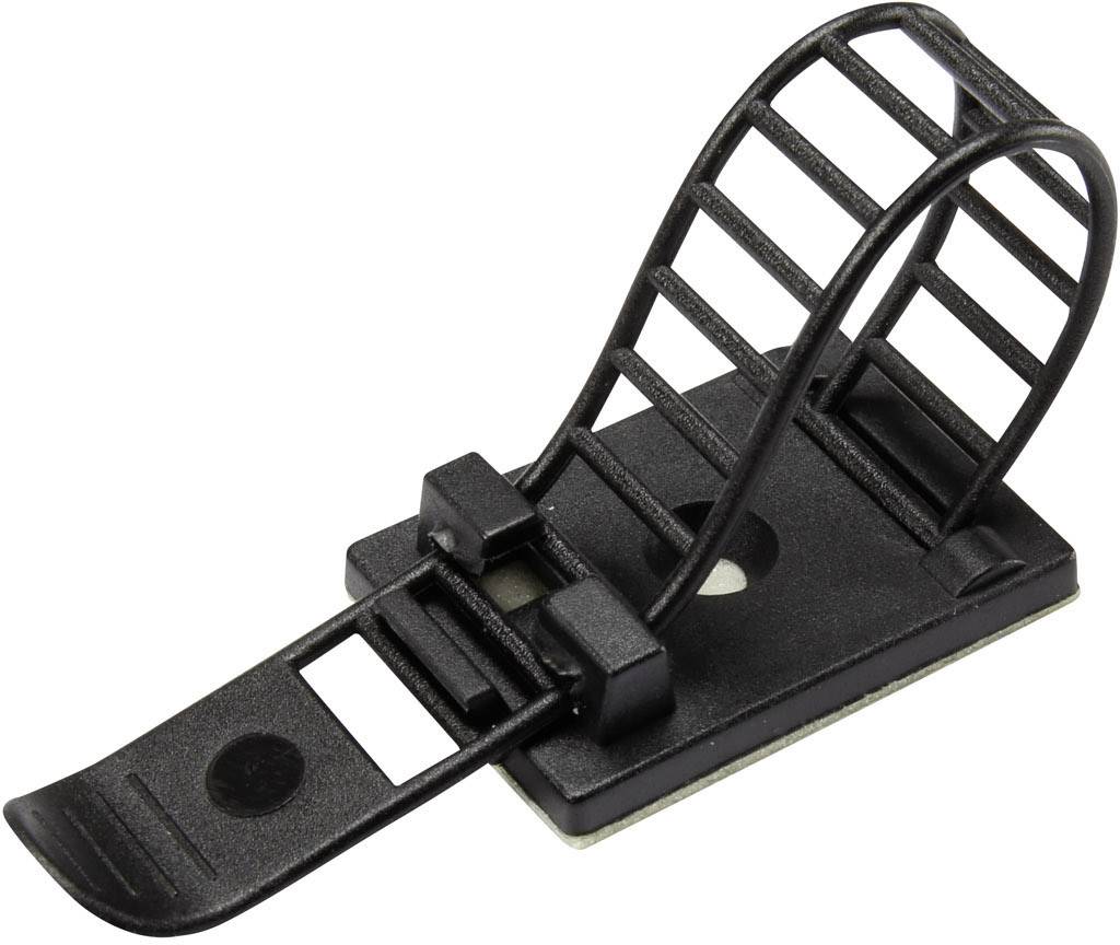 Samolepljiva montazna osnova, sa opcijom zavrtnja, crna Tru Components 1206772 VCT-85 25 komada