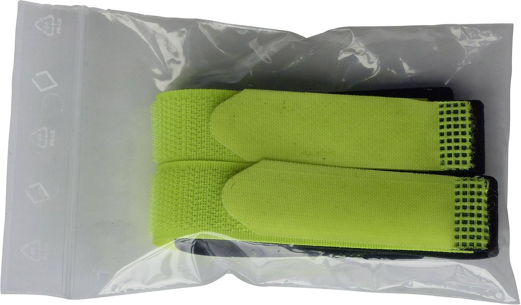 Tru Components 693-656-Bag Velcro traka sa trakom za hvatanje i mekom vunenom tkaninom (D*s) 400 mm * 20 mm crna, zuta 2 komada