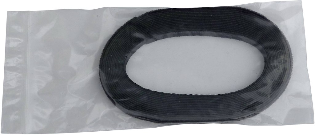 Traka za vezivanje, zahvat i mekani deo (D*s) 5000 mm * 10 mm crna Tru Components 696-330-Bag 5 m