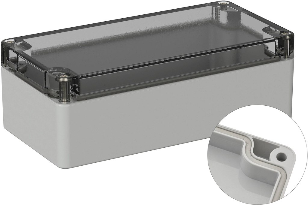 Tru Components TC-9065476 spoljno kuciste polikarbonat sivo-bela (RAL 7035)