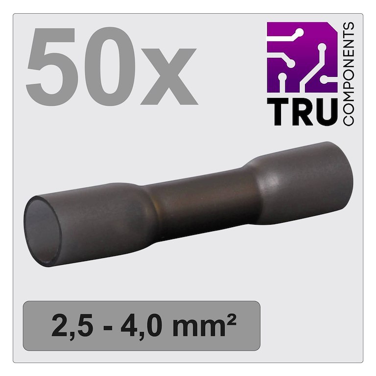TRU Components TC-12888408 konektorska letvica 36 mm crna (pak. 50 kom)