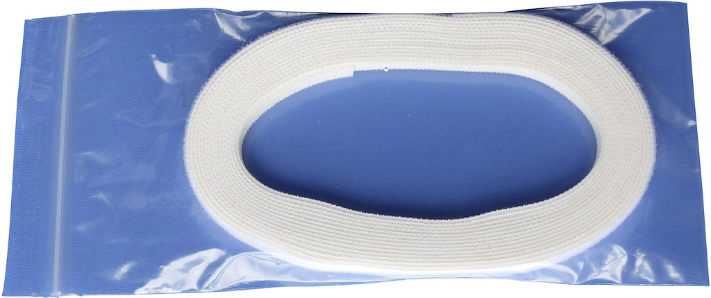 Traka za vezivanje, zahvat i mekani deo (D*s) 5000 mm * 10 mm bela Tru Components 696-010-Bag 5 m