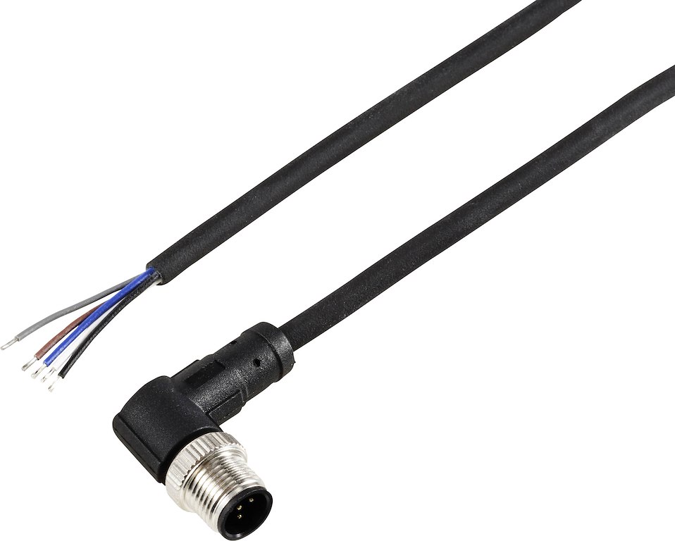 Tru Components TC-12833140 prikljucni kabl senzora/aktivatora M12 ugaoni muski konektor 2 m broj polova: 5